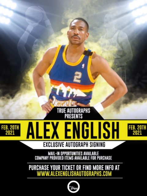ALEX ENGLISH Autograph Event (Private Signing) NEW DATE!! | Trifecta ...