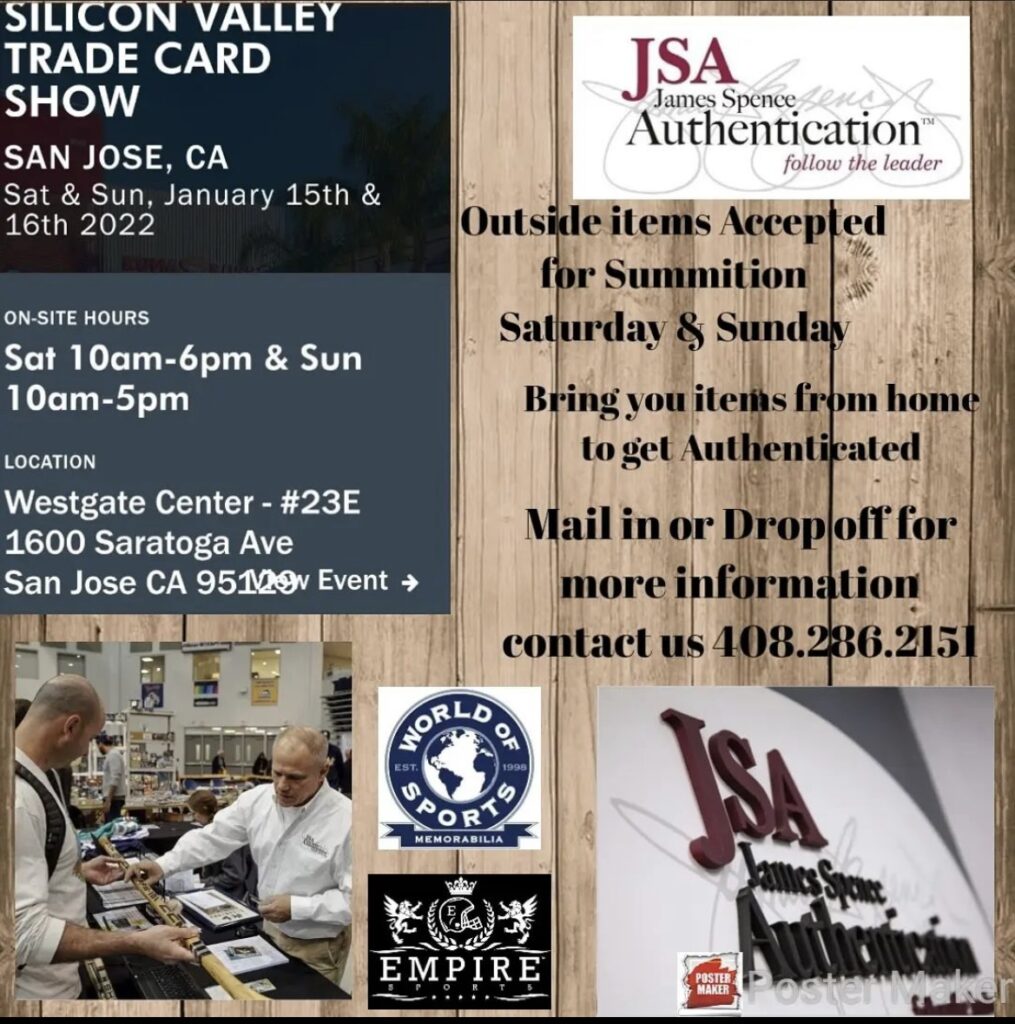 JSA Authentication Event | Trifecta Sports Collectibles