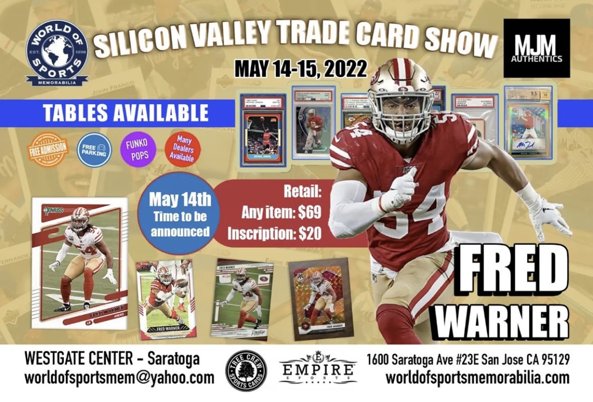 Fred Warner Autograph Event (Public Signing) | Trifecta Sports Collectibles